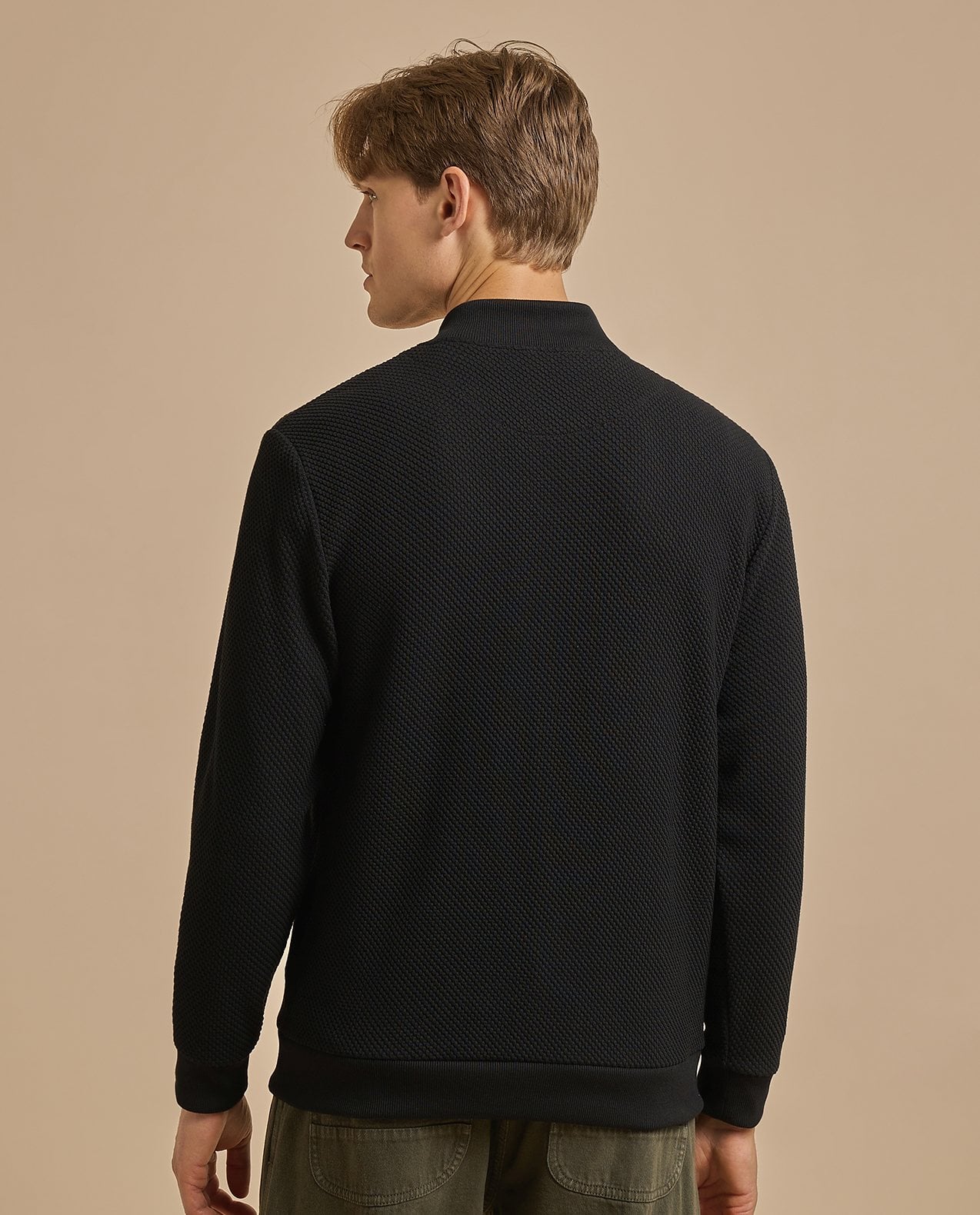 Shop Solid Jacket with Zipper Closure Online | R&B UAE