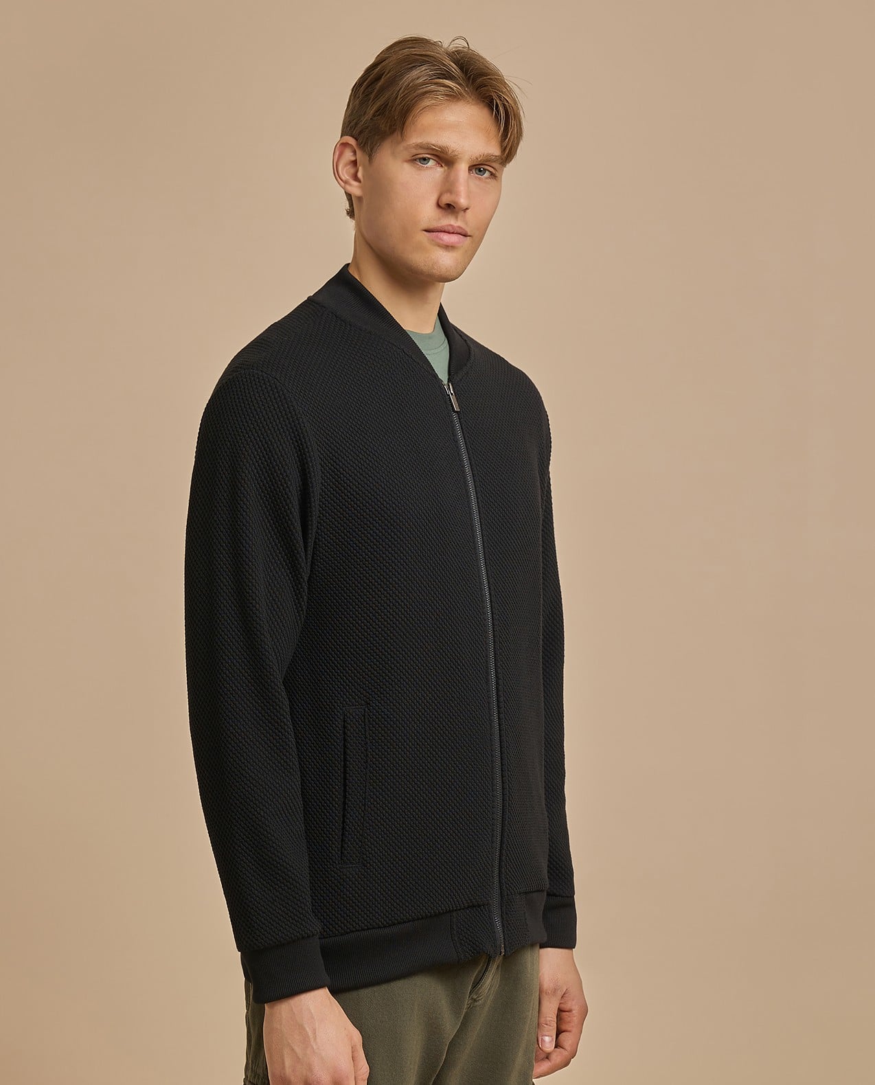 Shop Solid Jacket with Zipper Closure Online | R&B UAE