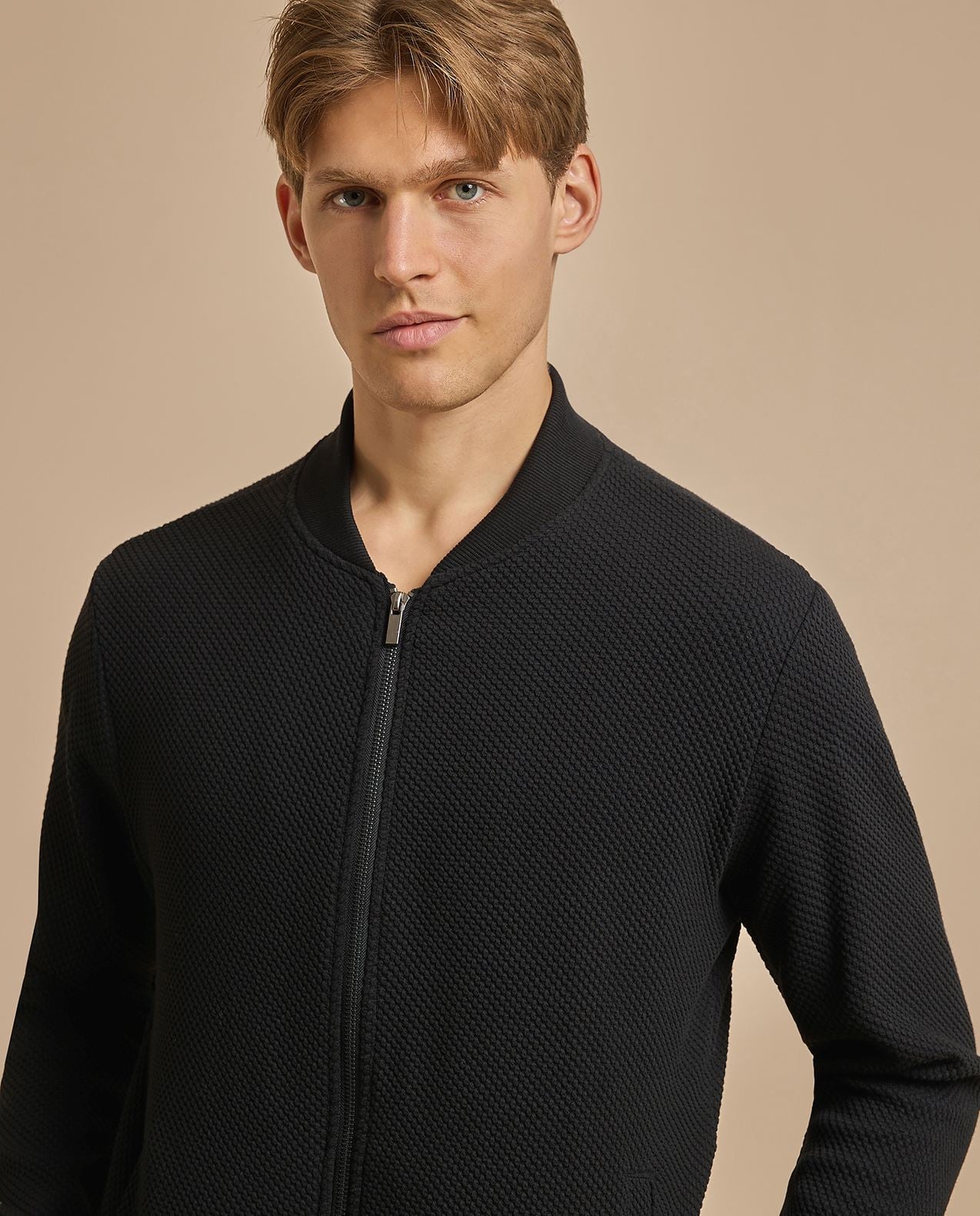 Shop Solid Jacket with Zipper Closure Online | R&B UAE