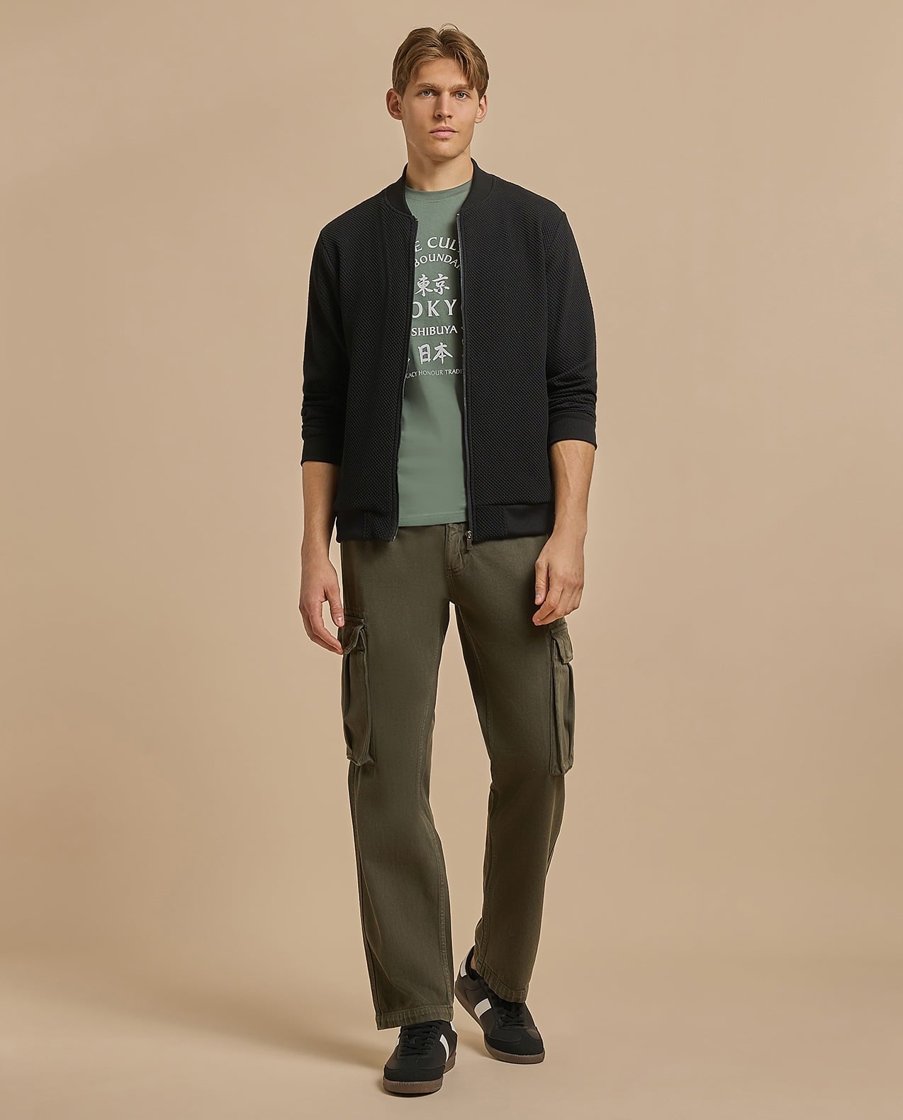 Shop Solid Jacket with Zipper Closure Online | R&B UAE